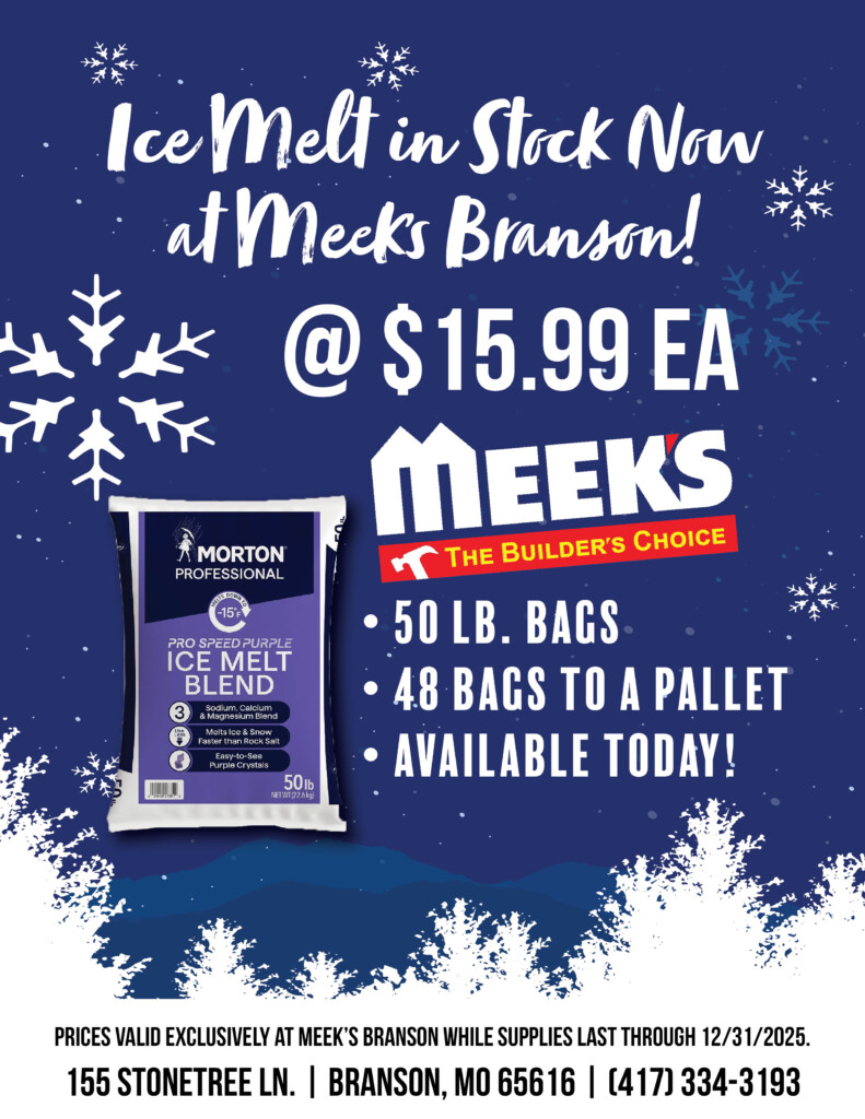 Ice Melt In-Stock at Meek's Branson - Meek's